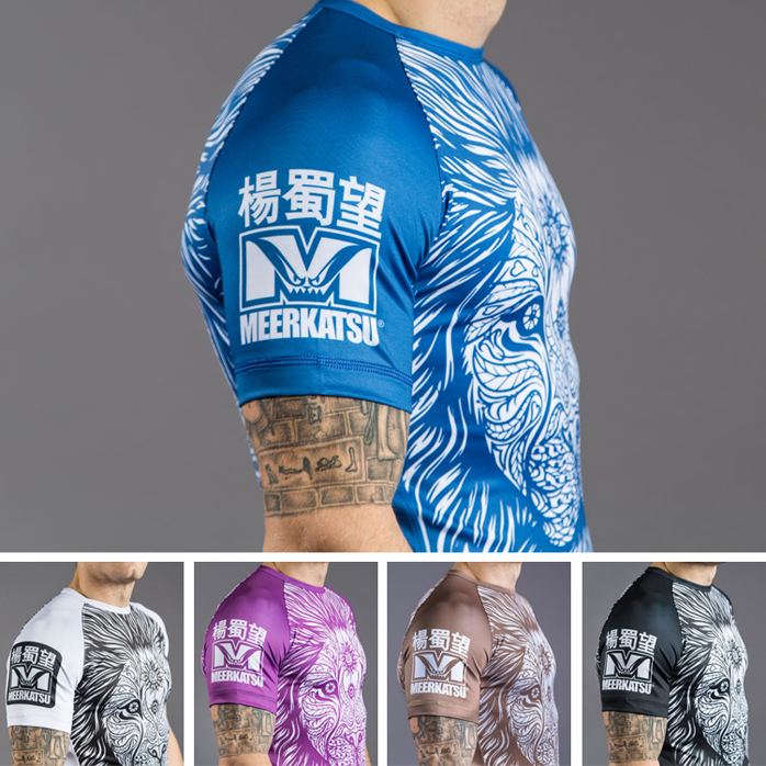 Meerkatsu War Lion Ranked Rashguard | FighterXFashion.com