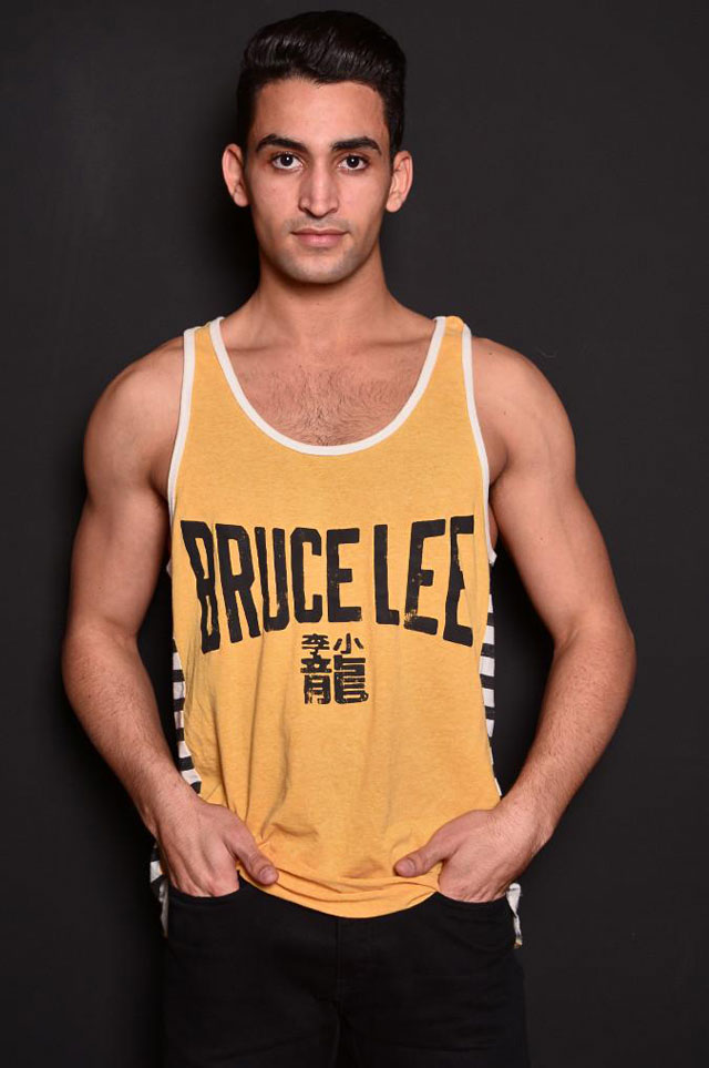 Roots of Fight Bruce Lee Emblem Striped Tank Top | FighterXFashion.com