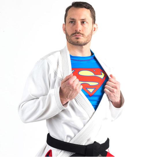 Fusion Fight Gear Superman Classic Logo Rashguard | FighterXFashion.com