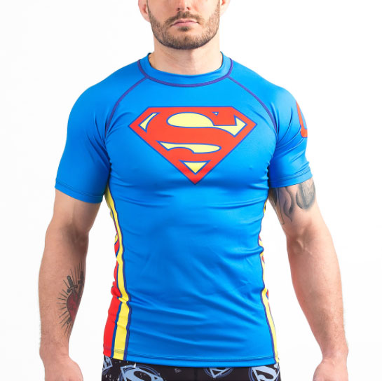 Fusion Fight Gear Superman Classic Logo Rashguard | FighterXFashion.com