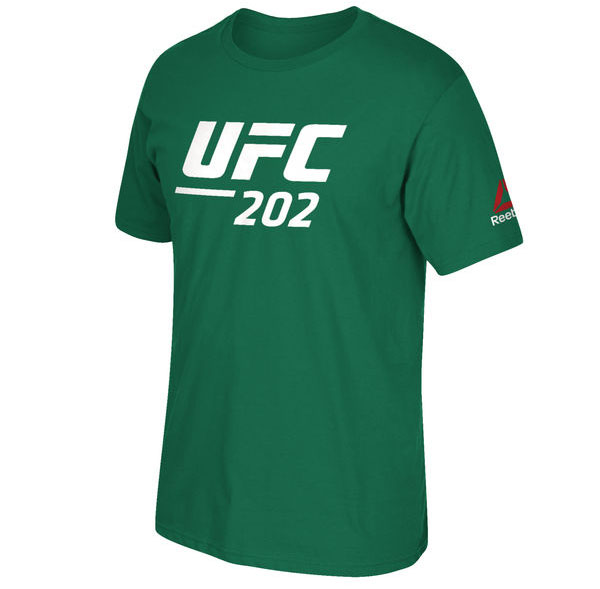 Reebok UFC 202 Kelly Green Logo Shirt | FighterXFashion.com