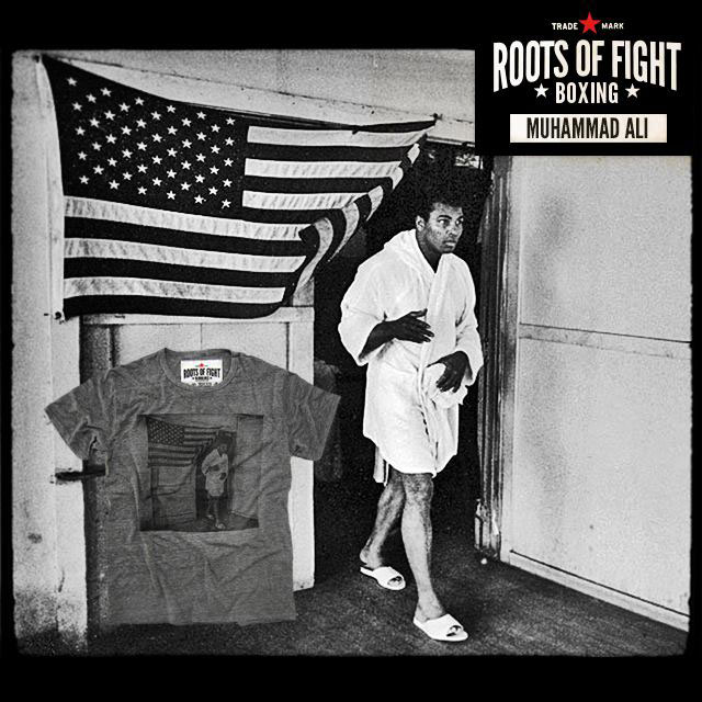 Roots of Fight Muhammad Ali Flag Shirt | FighterXFashion.com
