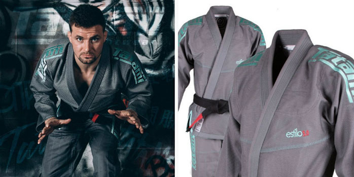 Tatami Estilo 5 BJJ Gi Grey Mint | FighterXFashion.com