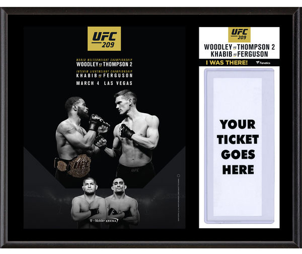 UFC 209 Sublimated Plaques | FighterXFashion.com