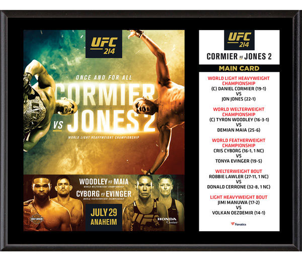 UFC 214 Collectible Plaques | FighterXFashion.com