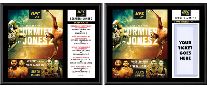 UFC 214 Collectible Plaques | FighterXFashion.com