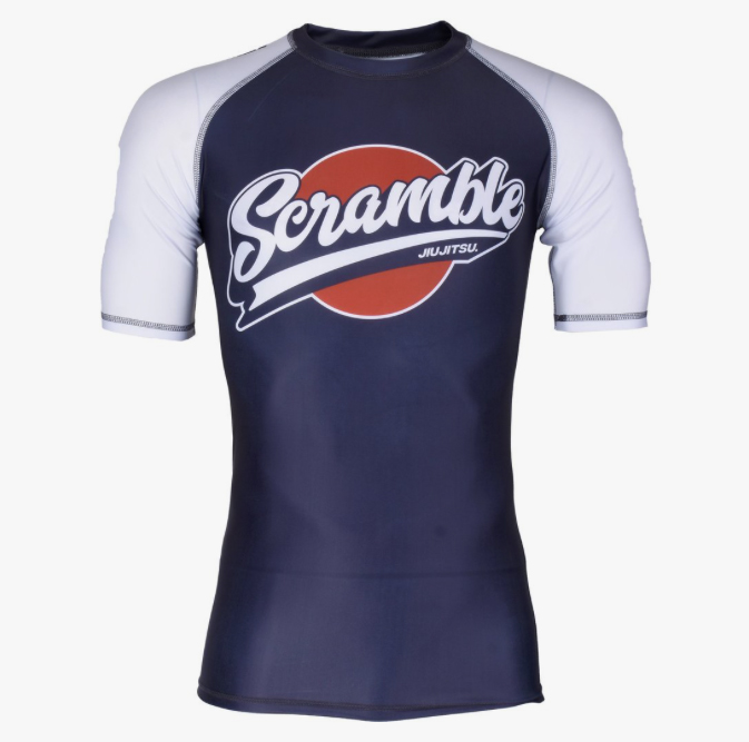 Scramble Sport Logo Short Sleeve Rashguard | FighterXFashion.com