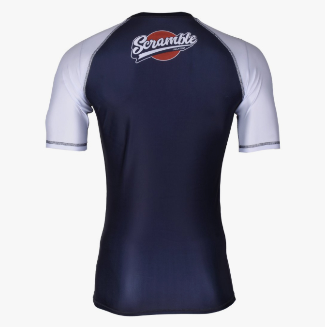 Scramble Sport Logo Short Sleeve Rashguard | FighterXFashion.com