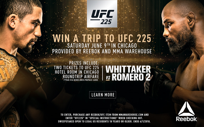 Win a Trip to UFC 225 from Reebok and MMA Warehouse | FighterXFashion.com