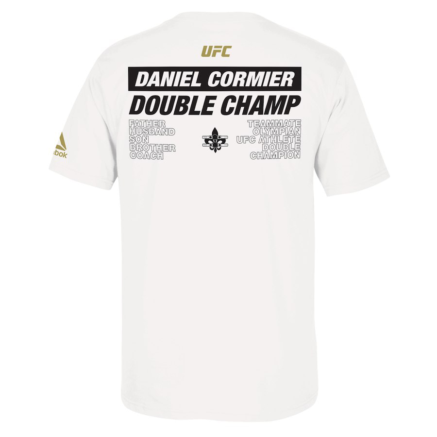 Daniel Cormier UFC Reebok DC Double Champion T Shirt | FighterXFashion.com