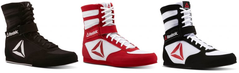 New Reebok Boxing Boots Red White Black | FighterXFashion.com
