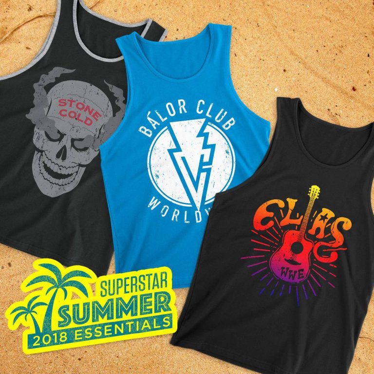 WWE Tank Tops and Muscle Tees for Summer 2018 | FighterXFashion.com