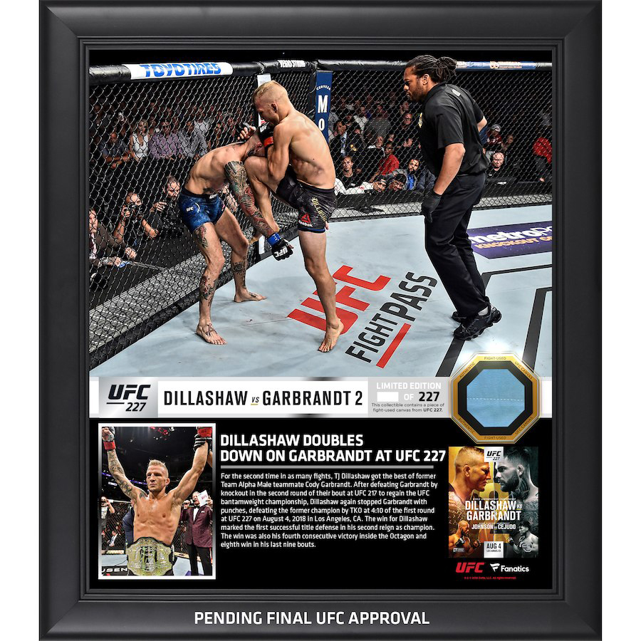 UFC 227 TJ Dillashaw and Henry Cejudo Collectible Collages ...