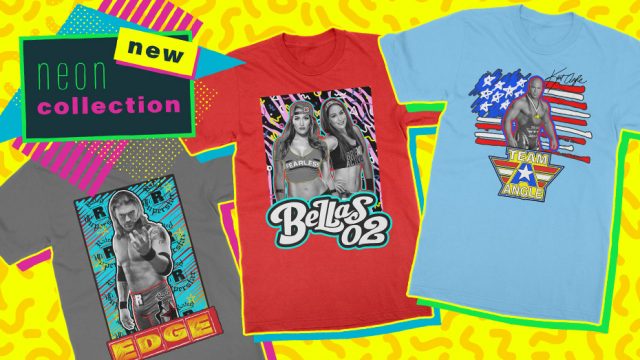 WWE Neon Shirts Edge Bellas Kurt Angle | FighterXFashion.com