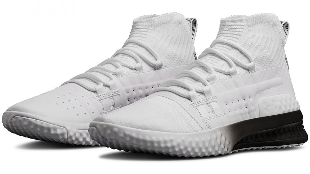 The Rock Under Armour Shoe Black White | FighterXFashion.com