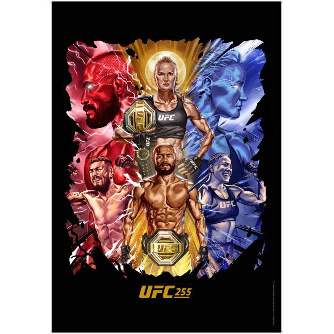 UFC 255 Artist Series Shirt and Poster | FighterXFashion.com