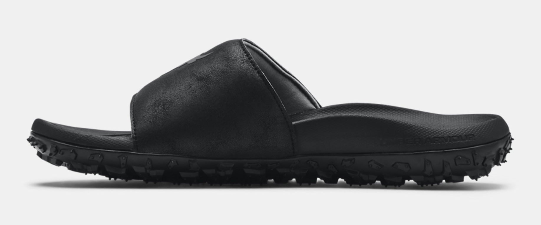 Project Rock Under Armour Slides in Black and White