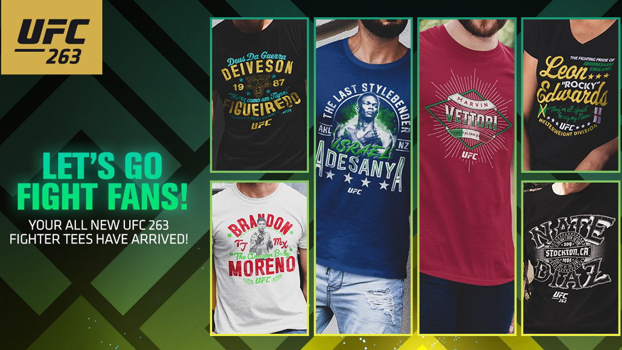 UFC 263 Fighter Shirts