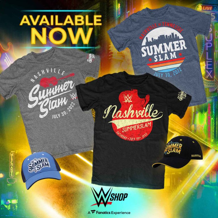 WWE SummerSlam 2022 Shirts and Merch