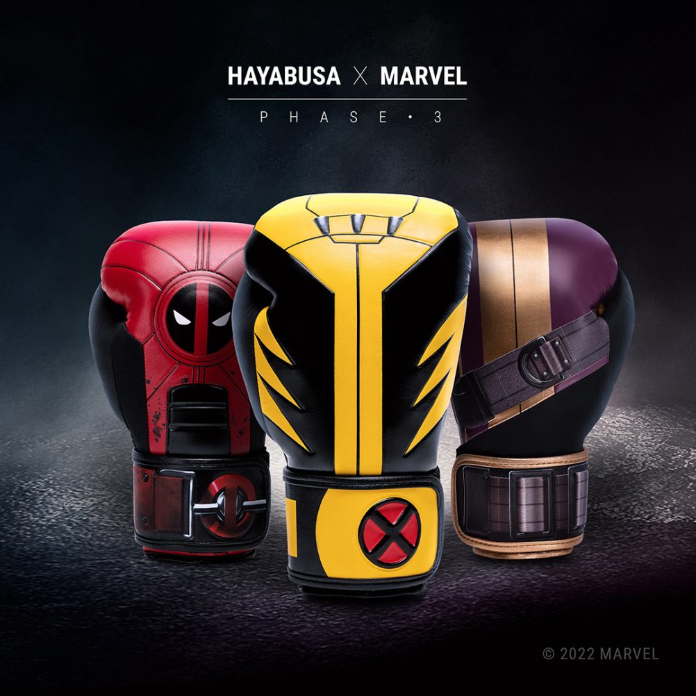 Hayabusa Marvel Boxing Gloves Wolverine Deadpool and Batroc