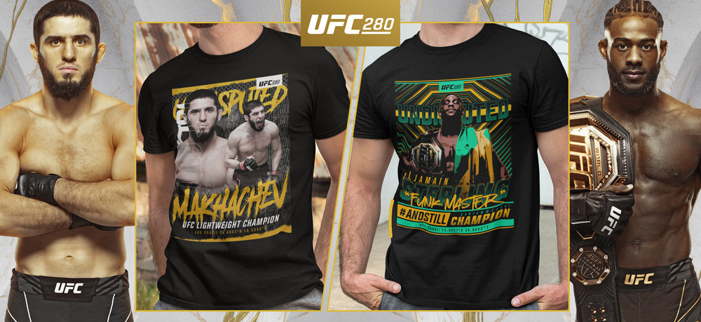 UFC 280 Champion Shirts Islam Makachev and Aljamain Sterling