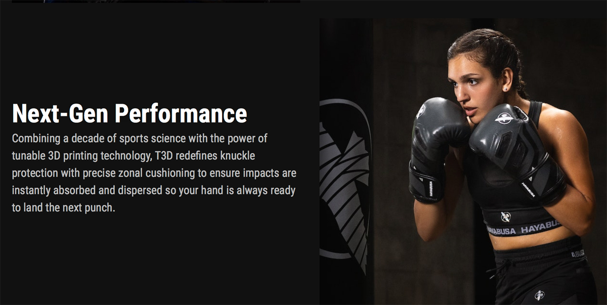 Hayabusa T3D 3D Printed Boxing Gloves