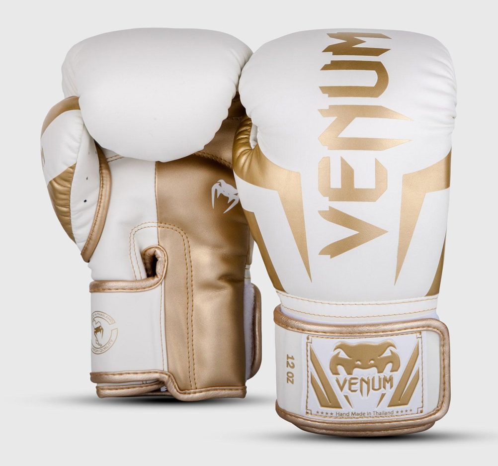 Venum Elite Boxing Shoes Available in White Black and Gold