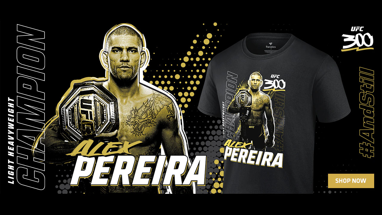 Alex Pereira UFC 300 Champion T Shirt