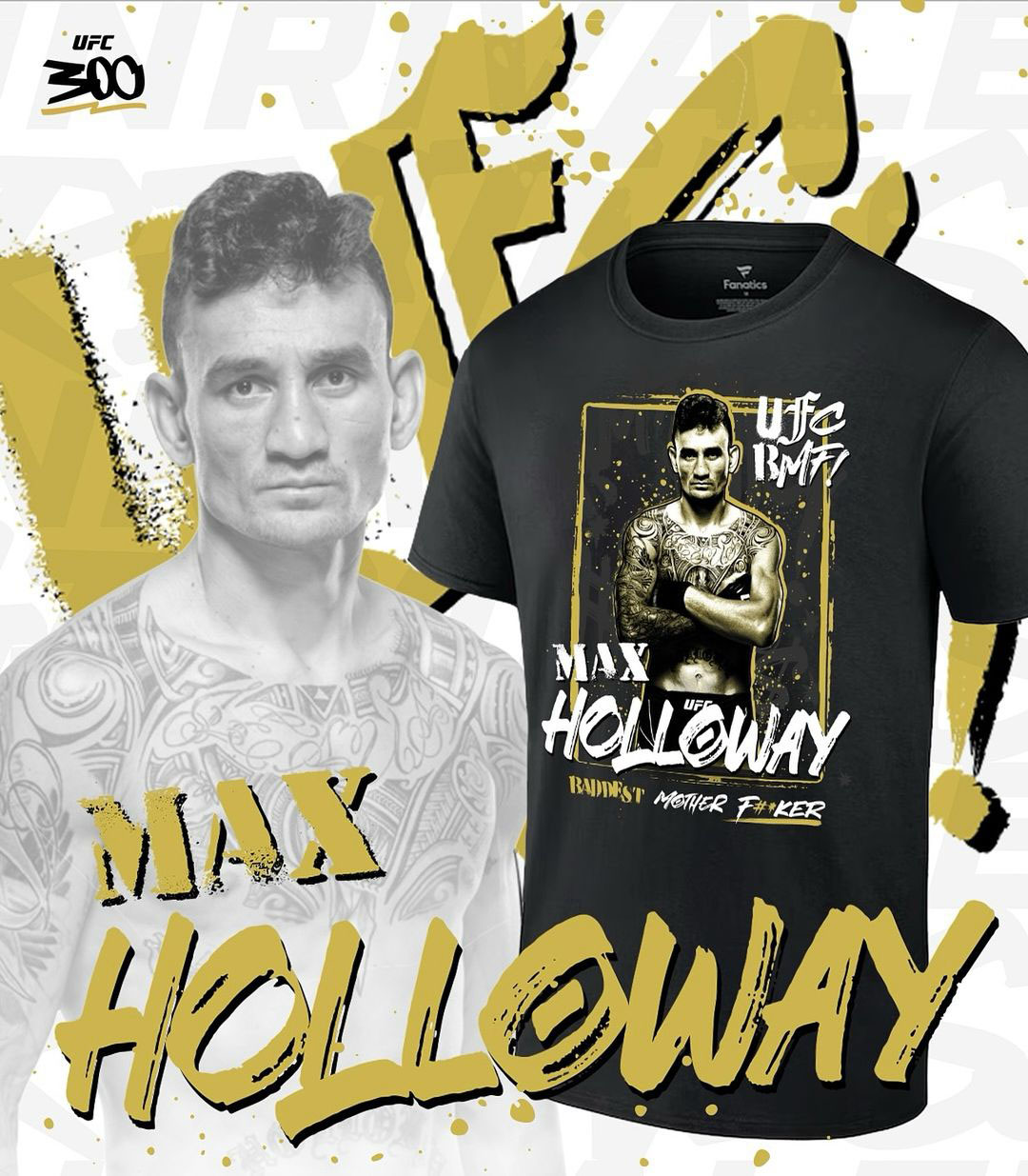 Max Holloway UFC 300 BMF Champion Shirt
