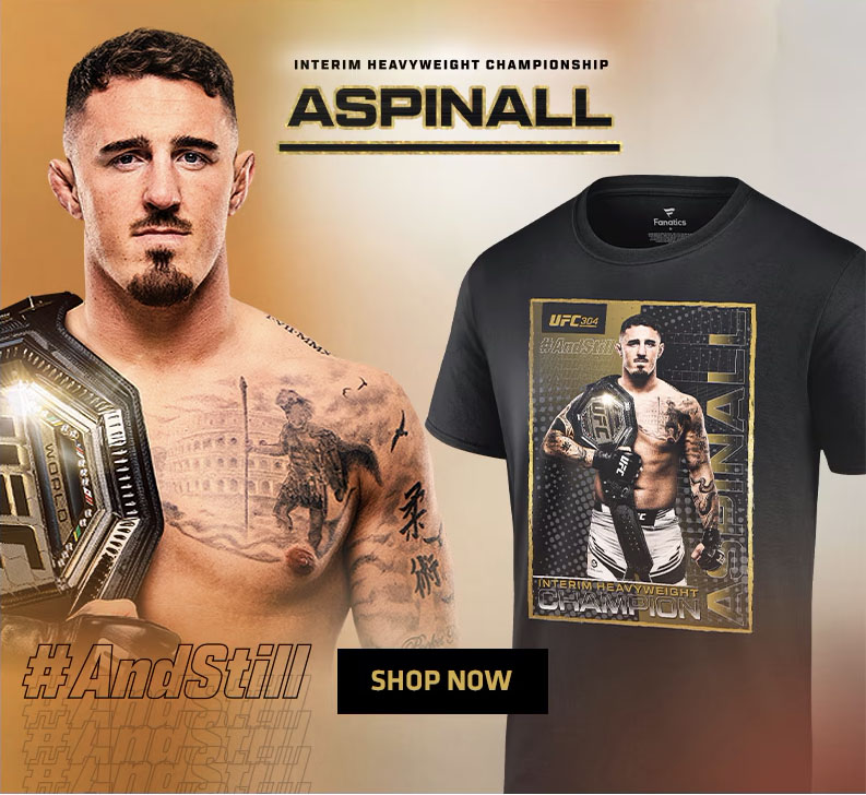 Tom Aspinall UFC 304 Champion T Shirt Now Available