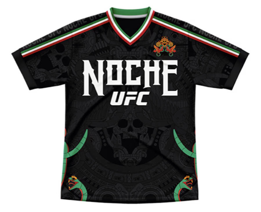 Noche UFC Futbol Fashion Jersey Available in Black and White