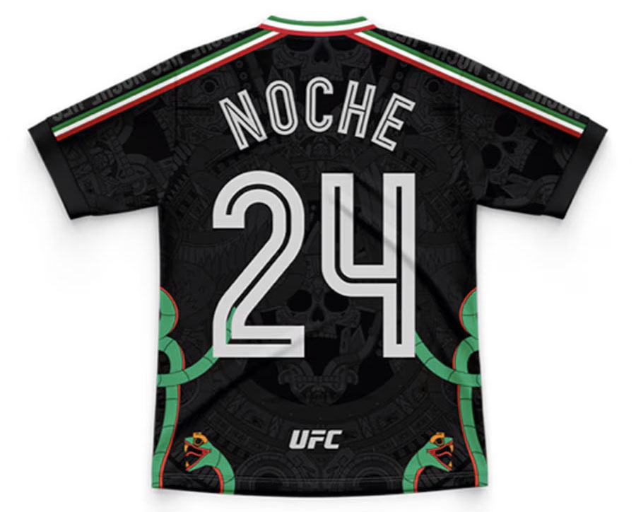 Noche UFC Futbol Fashion Jersey Available in Black and White