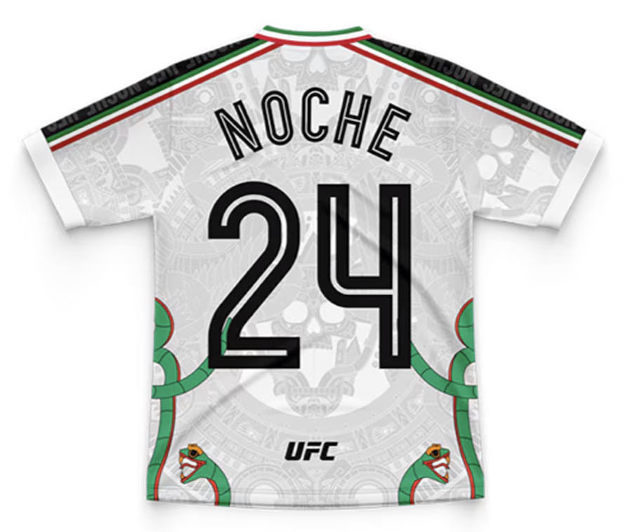 Noche UFC Futbol Fashion Jersey Available in Black and White