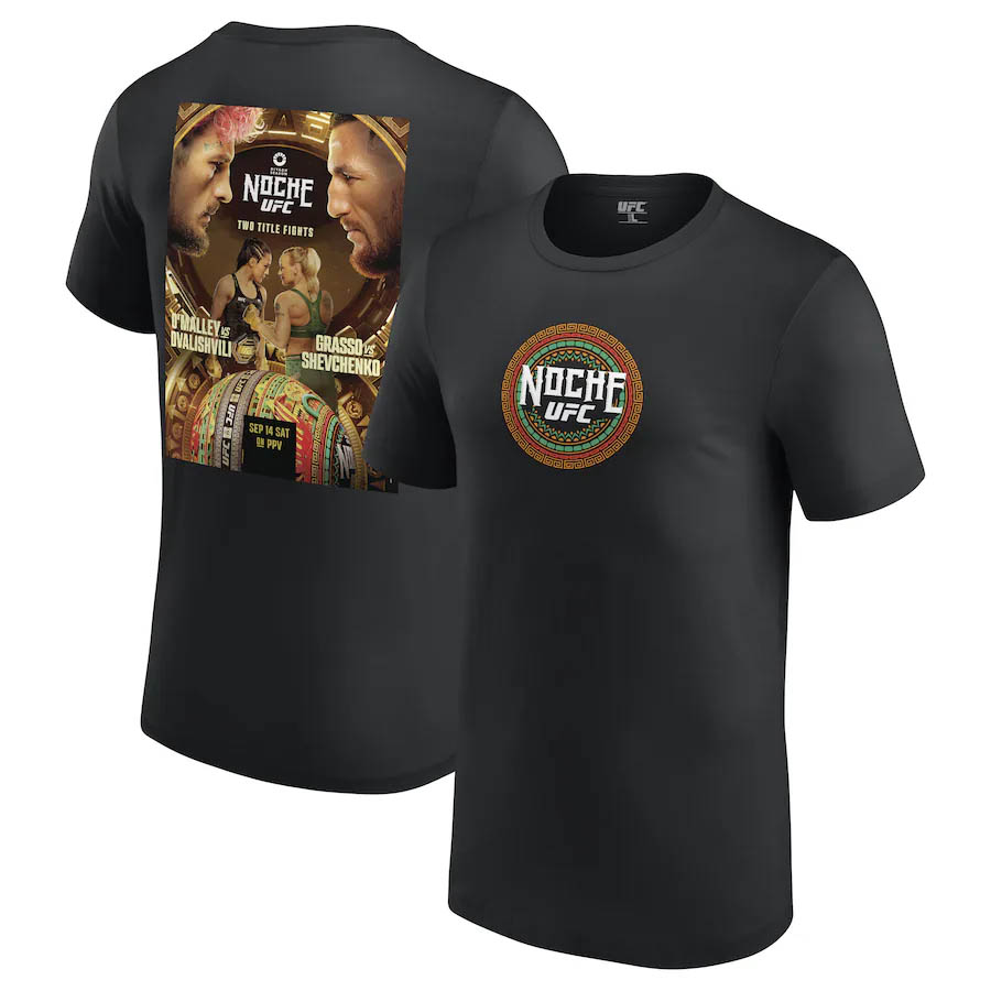 Noche UFC Merchandise Apparel Shirts Jerseys Hats Event Gear