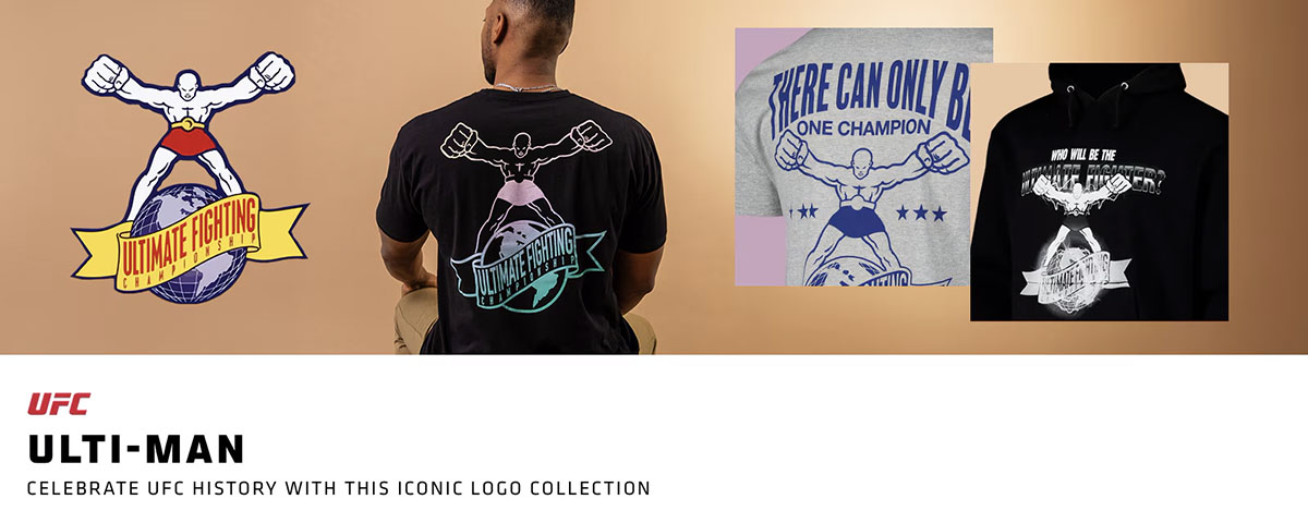 UFC Ulti-Man Retro UFC Shirts Clothing Merchandise