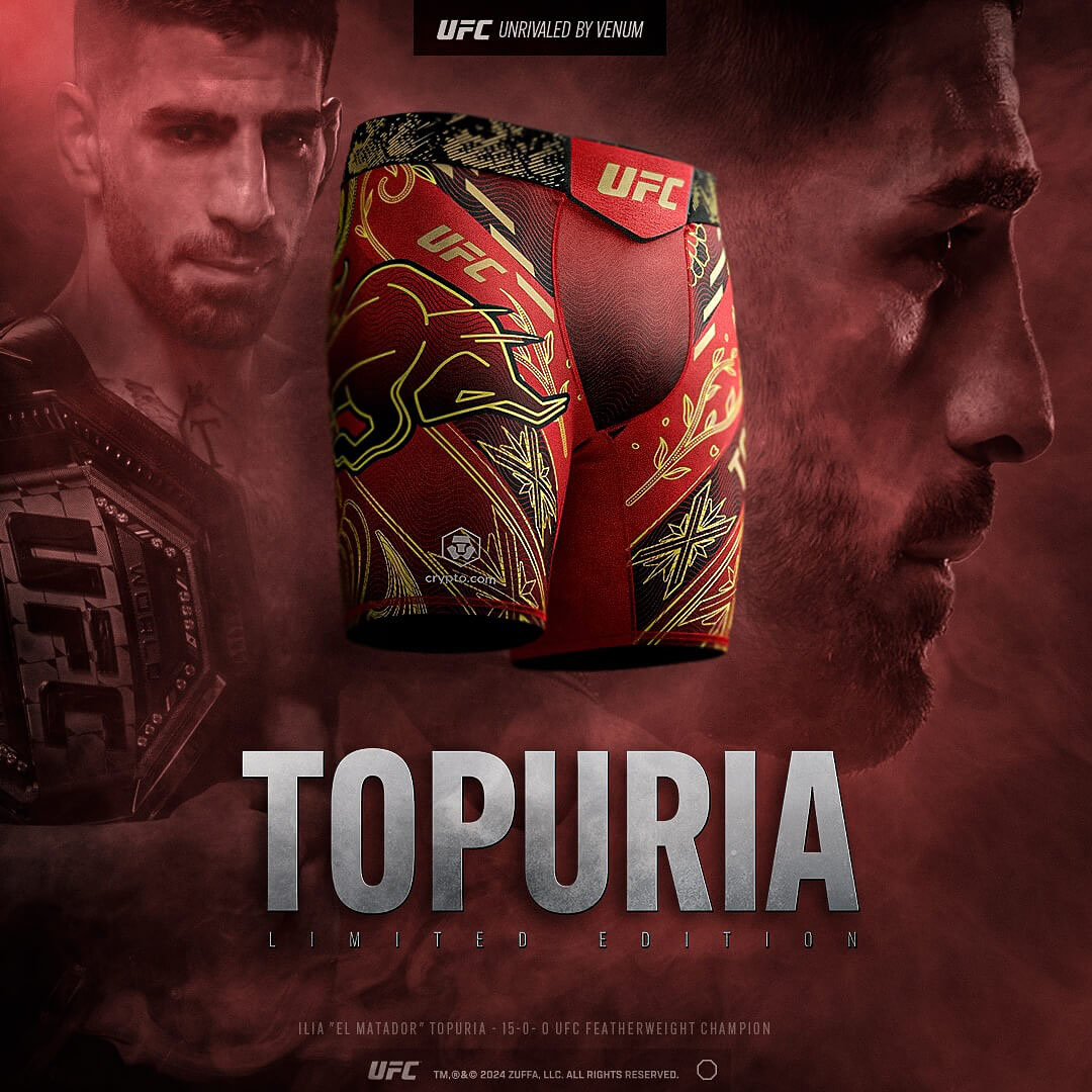 Ilia Topuria UFC VENUM Fight Shorts Available for UFC 308