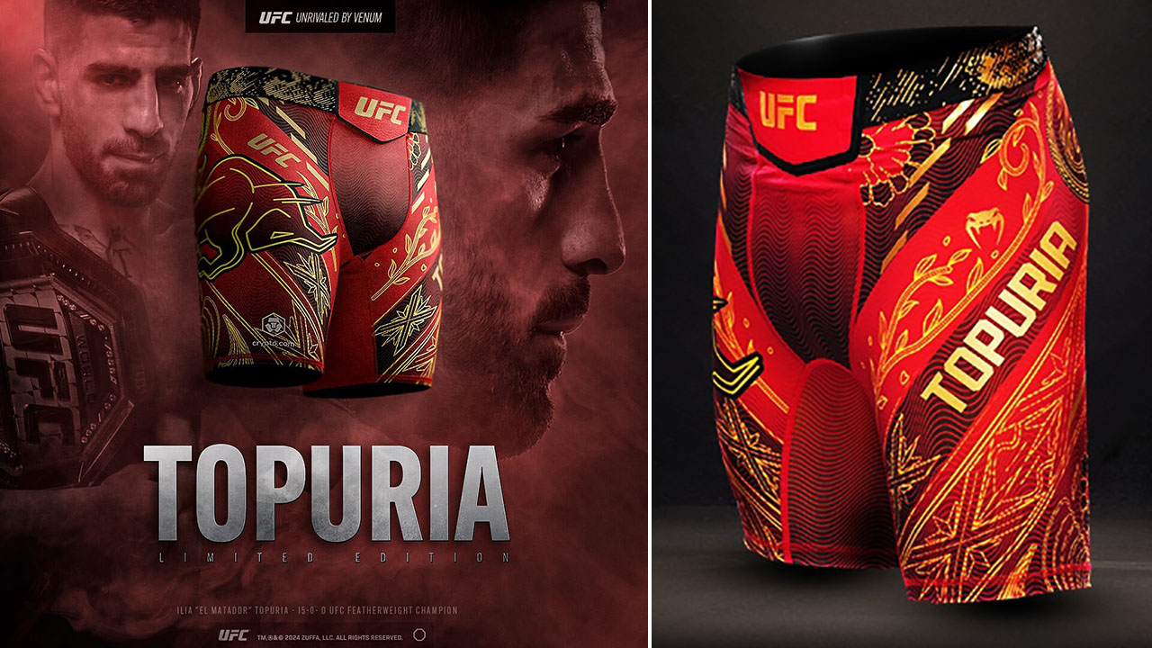 Ilia Topuria UFC VENUM Fight Shorts Available for UFC 308