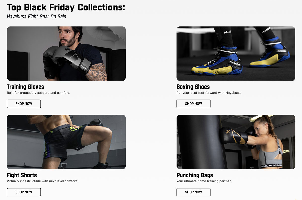 Black Friday 2024 Fight Gear Sales MMA BJJ Boxing UFC Deals