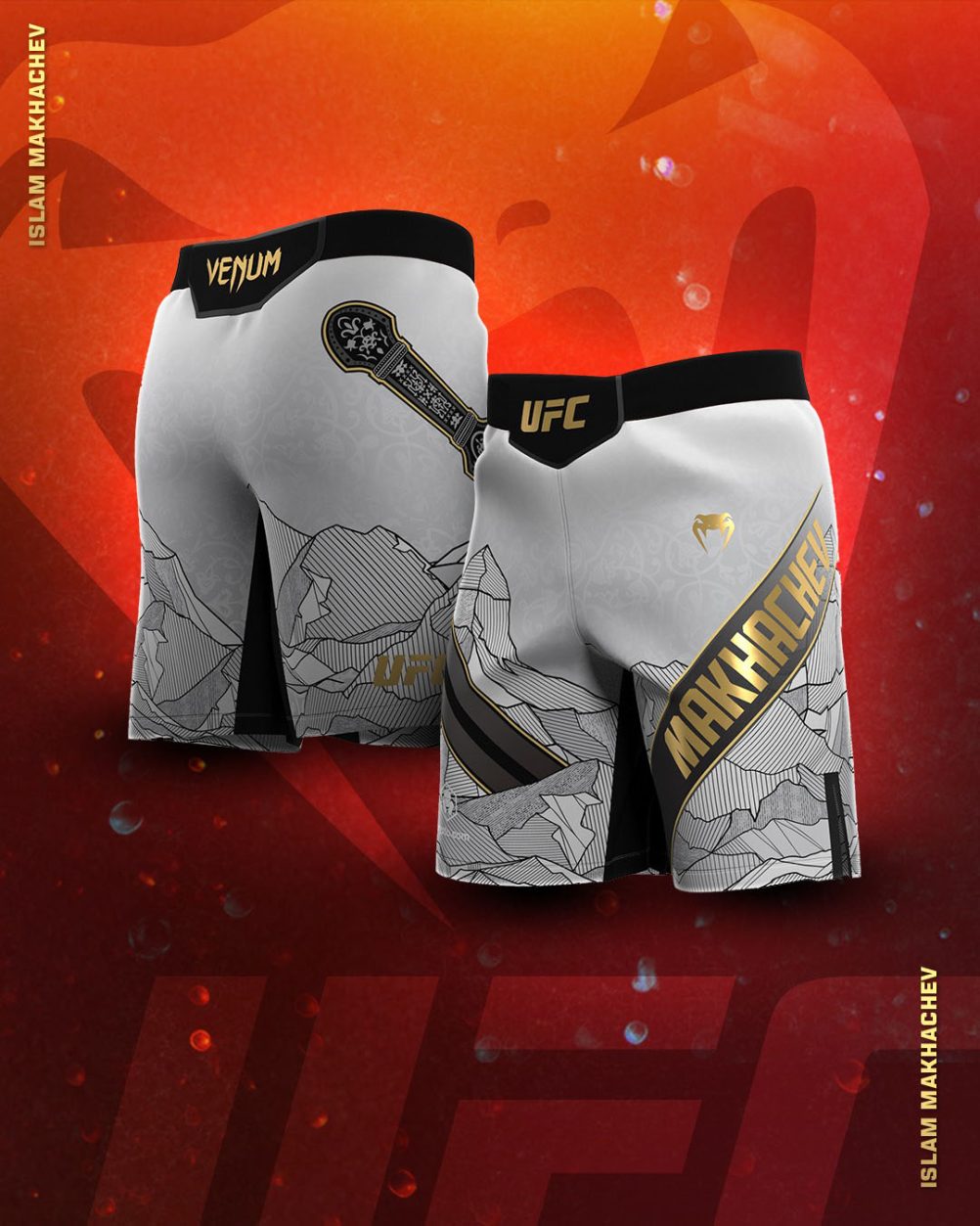 Islam Makhachev UFC 311 Custom VENUM Fight Shorts