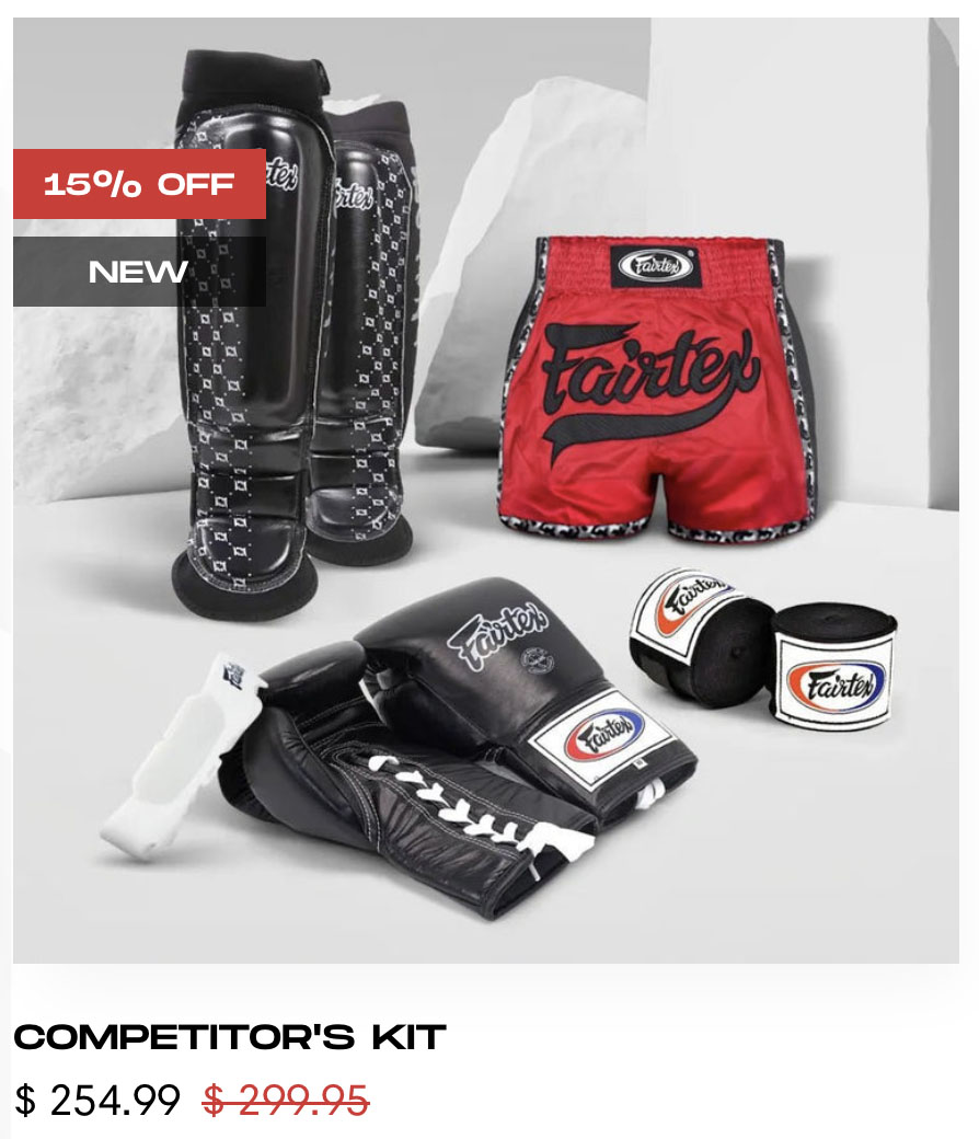 MMA Warehouse Fight Gear Bundles for Boxing and Muay Thai