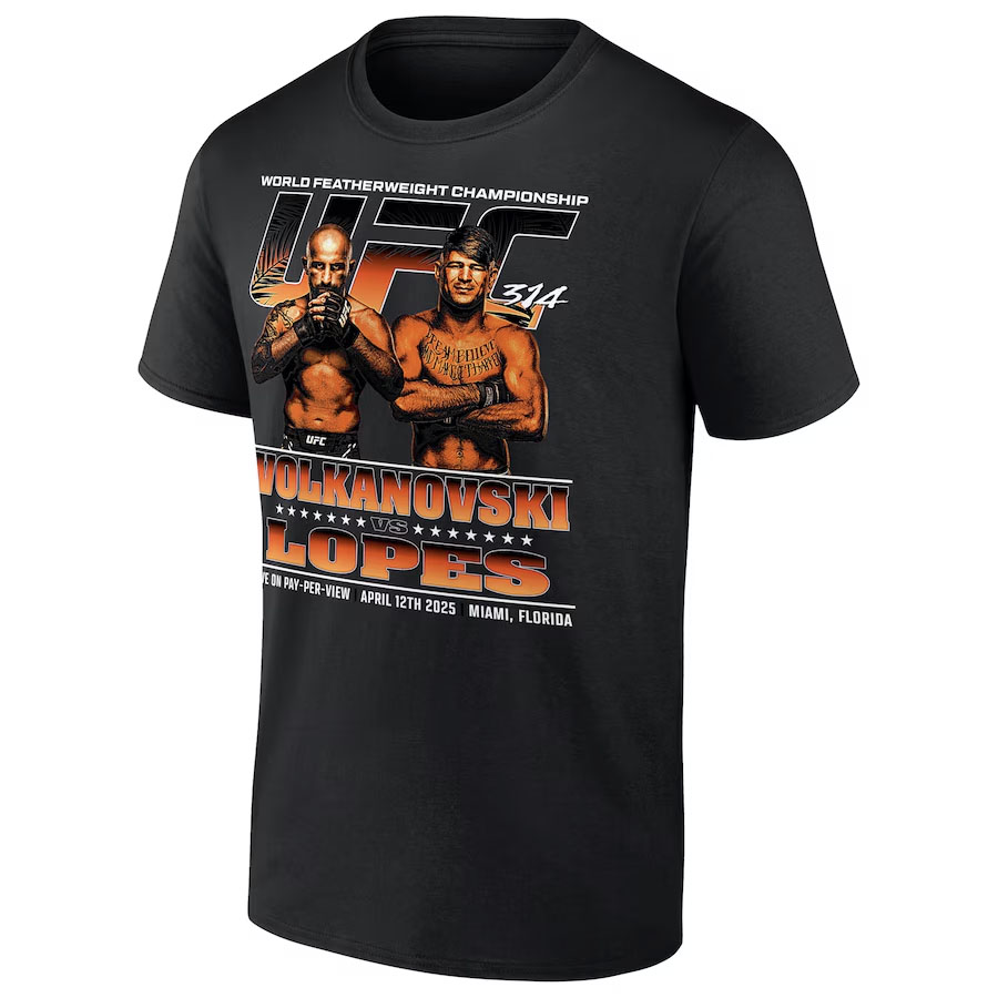UFC 314 Miami Apparel Merchandise and Fight Gear Collection