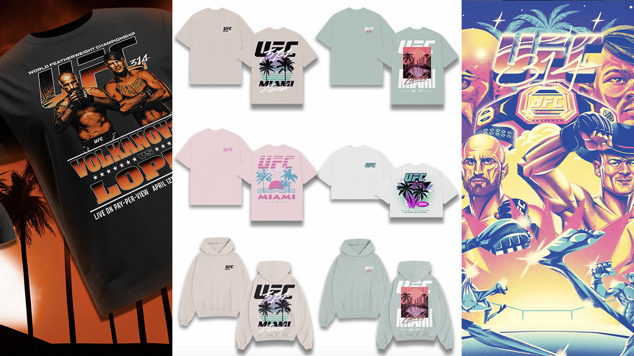 UFC 314 Miami Apparel Merchandise and Fight Gear Collection