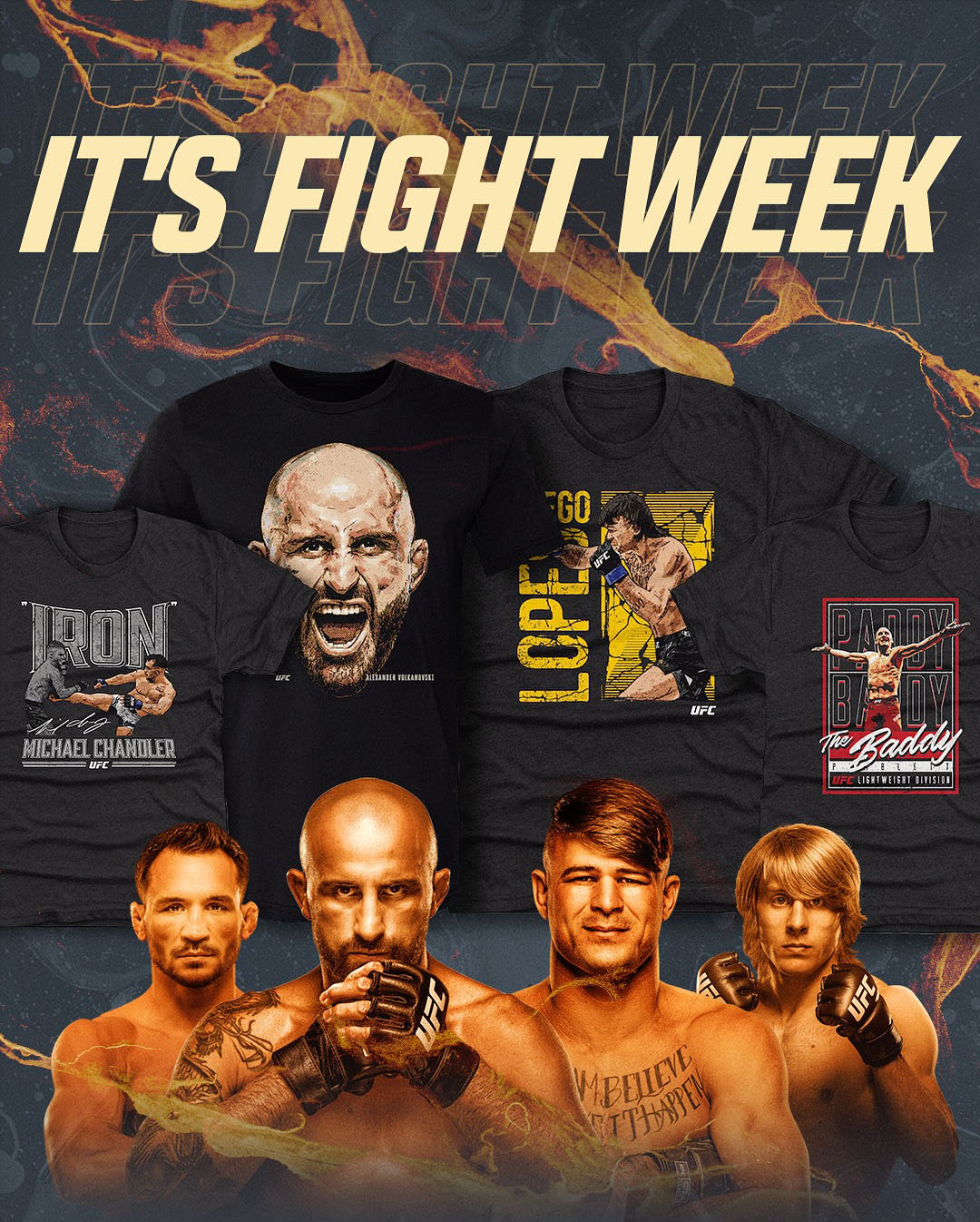 UFC 314 Miami Apparel Merchandise and Fight Gear Collection