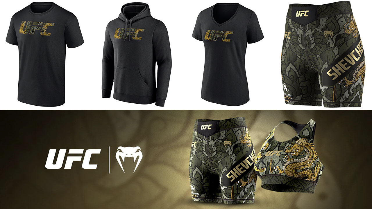 Charles Oliveira UFC 309 Venum Fight Shorts and Shirt