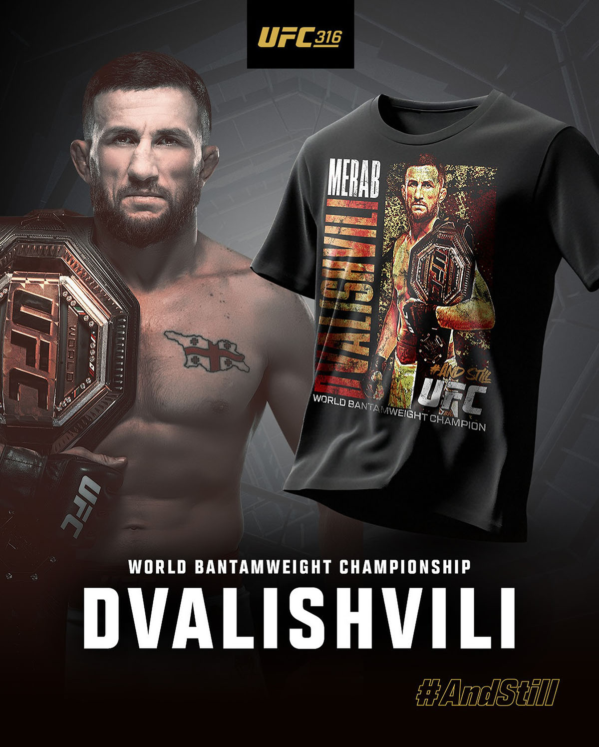 UFC 316 Fighter Gear Shirts Fight Shorts Apparel Merchandise