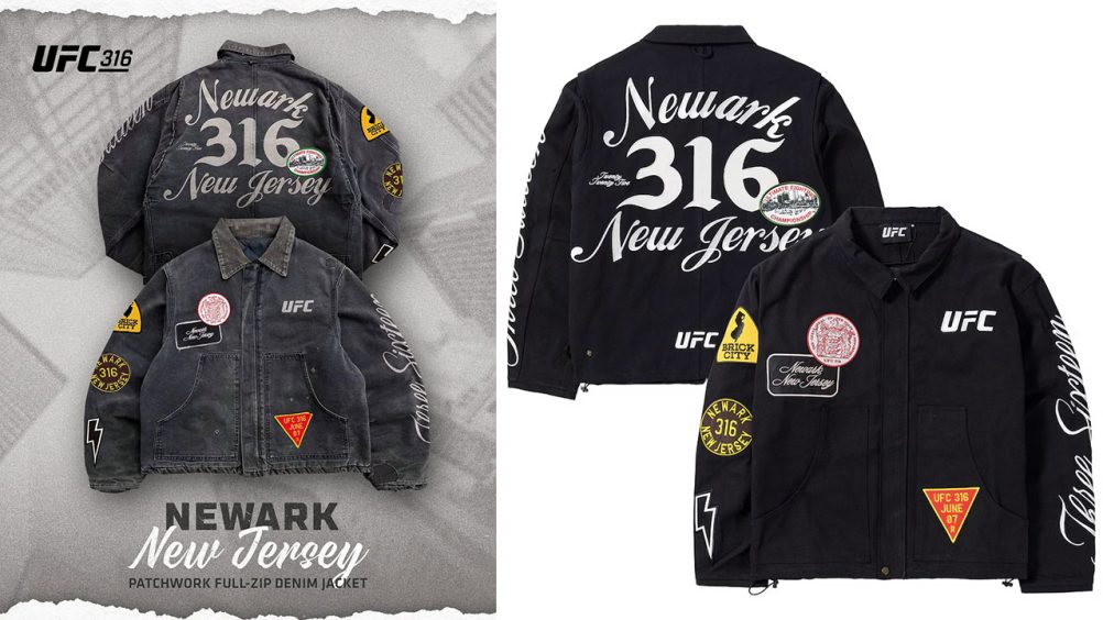 UFC 316 Patchwork Full Zip Denim Jacket