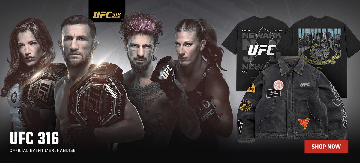 UFC 316 Patchwork Full Zip Denim Jacket