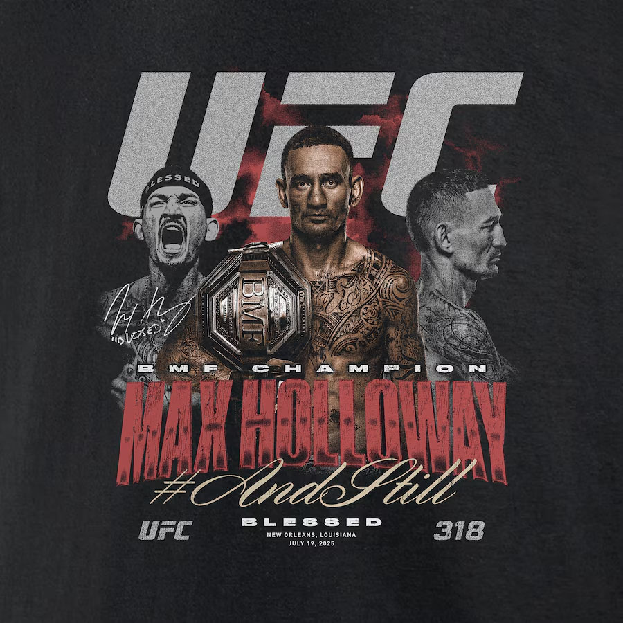 Max Holloway UFC 318 BMF Champion T Shirt