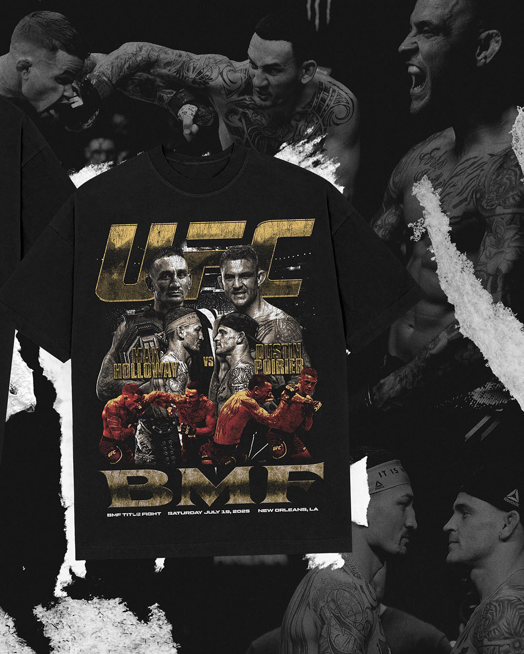 UFC 318 Shirts Shorts Fight Gear Merchandise Collectibles