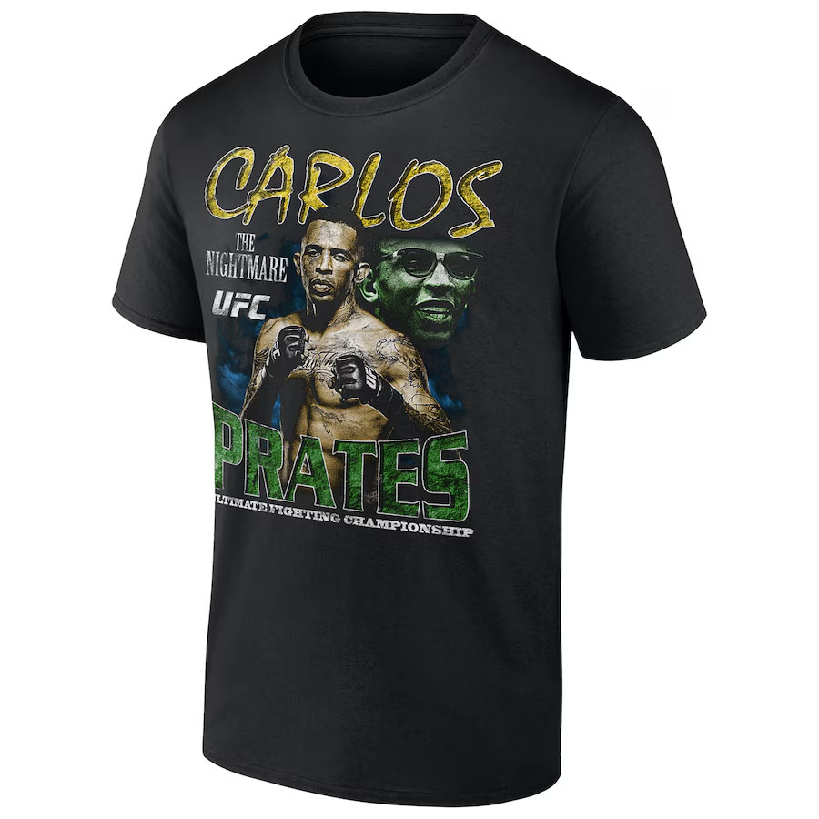 Carlos Prates UFC 319 Fighting Nerds Glasses and Shirts